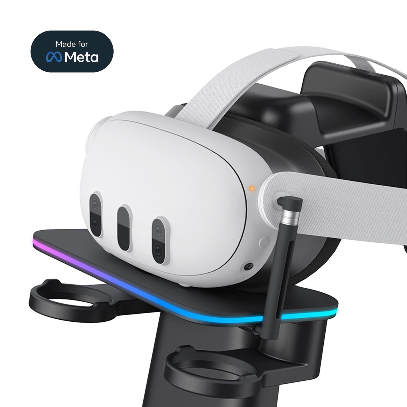 RGB Vertical Charging Stand for Meta Quest 3/Quest 2/Quest Pro